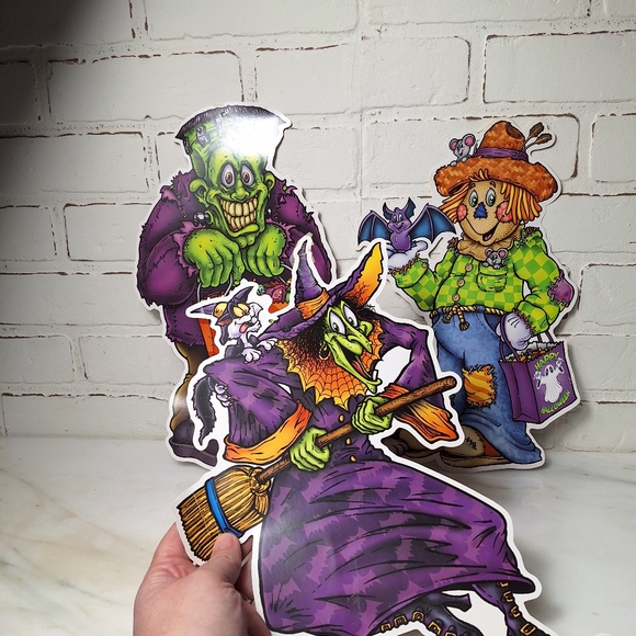 Beistle | Holiday | Vintage Beistle Diecut Halloween Cardboard Cutouts ...